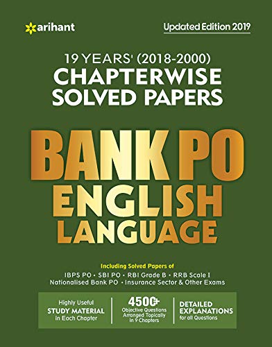 Buy Bank PO Solved Papers English Language 2019(Old Edition) Book ...