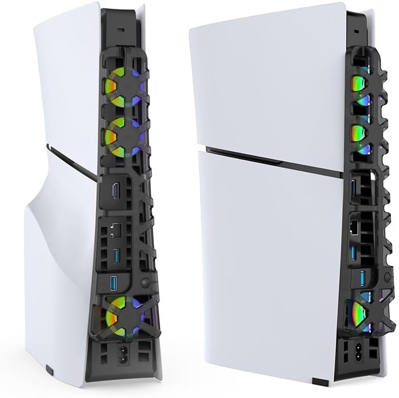 Amazon.com: Cooling Fan for PS5 Slim Digital & Discs Edition Console ...