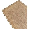 Amazon.com: Arise Export Jute Area Rug - 2' X 3' Feet Scalloped Pattern ...