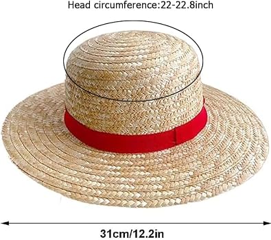 Stråhatt Luffy Cosplay Luffy Costume One Piece Luffy's Straw Hat