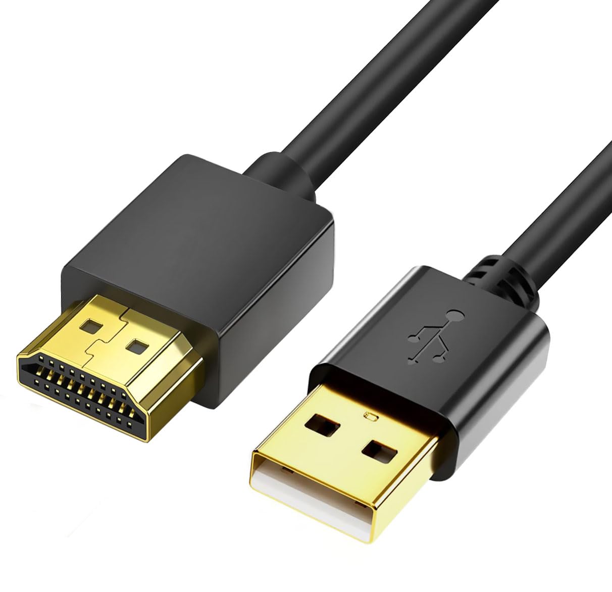 USB to HDMI Charger Cable 3.3FT/1M，USB Male to HDMI Male Fast Charging ...