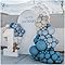 Amazon.com: Dusty Blue Balloon Arch Kit - 167pcs Balloon Arch Garland Kit Include White Sand ...