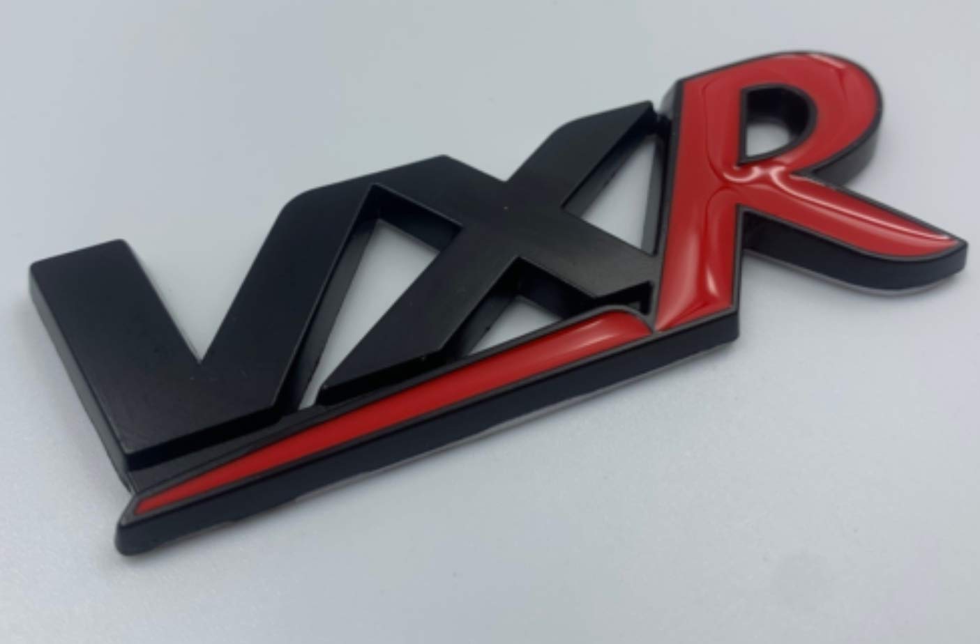 C&A 3D black and red VXR sticker logo car badge boot Matte effect ...