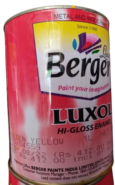 HI-Gloss Enamel Golden Yellow 1LTR NET : Amazon.in: Home Improvement