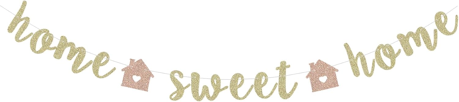 Amazon.com: Home Sweet Home Banner Welcome Home Bunting for Homecoming ...
