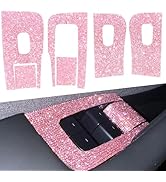 Amazon.com: Yeapop Bling Pink Rhinestone Emblems for Tesla Model Y, 6 ...