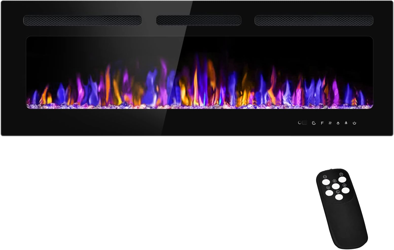 Amazon.com: Dimplex Sierra Electric Fireplace Heater, 48" Inch, Black ...