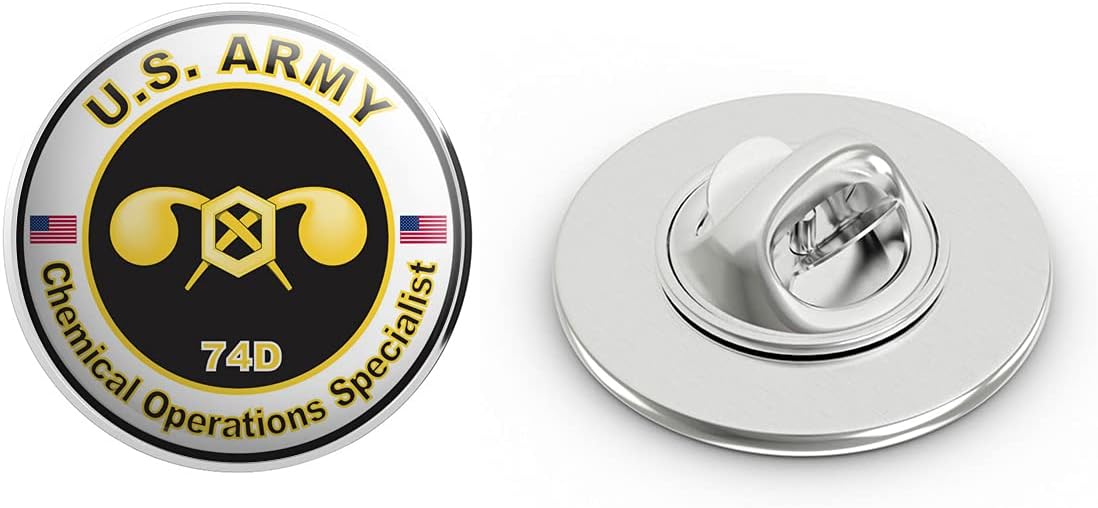 Amazon.com: Veteran Pins U.S. Army MOS 74D Chemical Operations ...