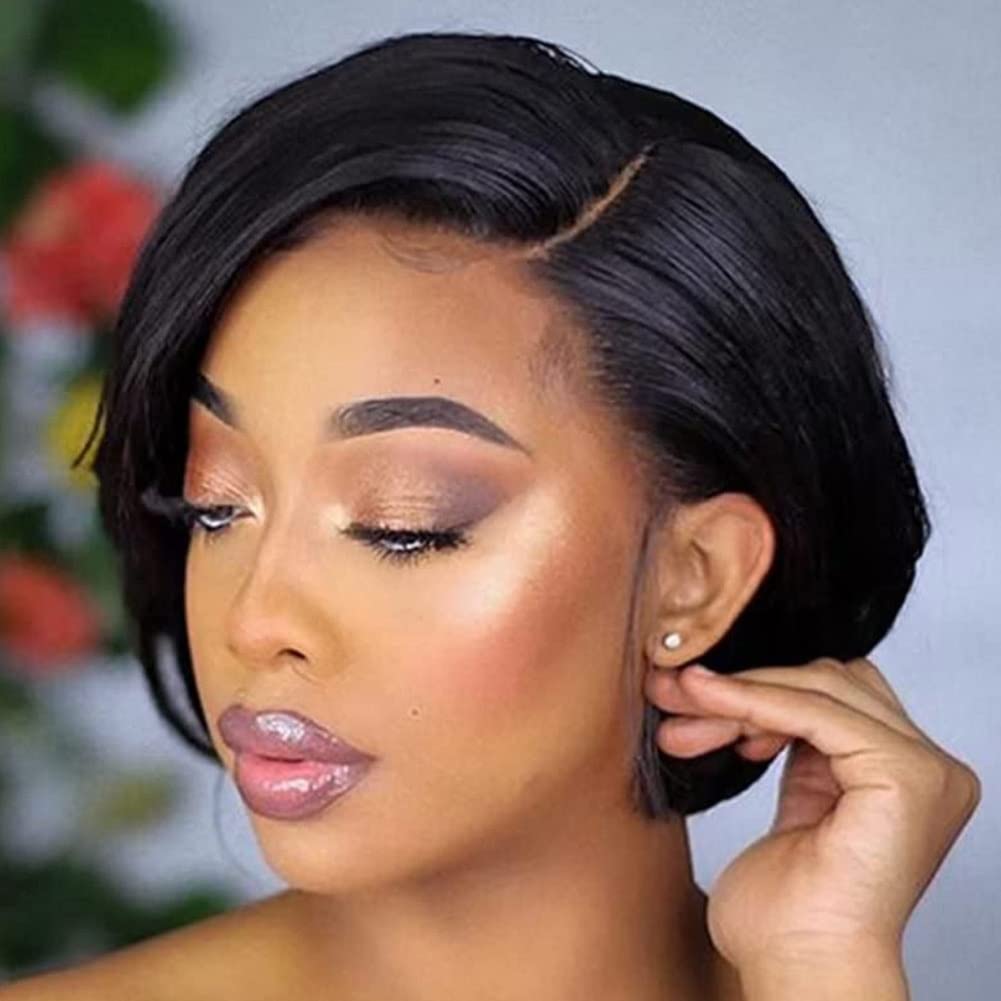 Buy Estilar Pixie Cut Wigs for Black Women Human Hair Pixie Cut Bob ...