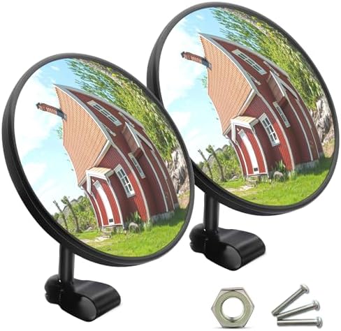 Amazon.com: Convex Mirror Round Rear View Mirror with Bracket, 5" Truck ...