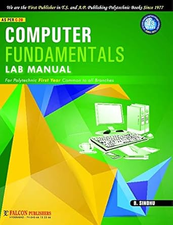 Computer Fundamentals Lab Manual | For Polytechnic First Year, Common ...