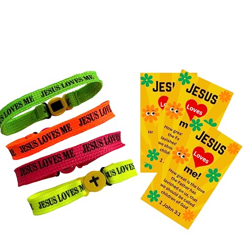 Snapklik.com : 12 Sets Of Jesus Loves Me Friendship Bracelets