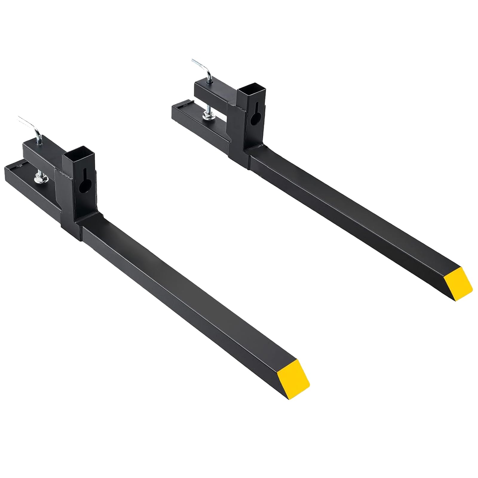 Amazon.com: 43" Clamp-On Pallet Forks with Adjustable Stabilizer Bar ...