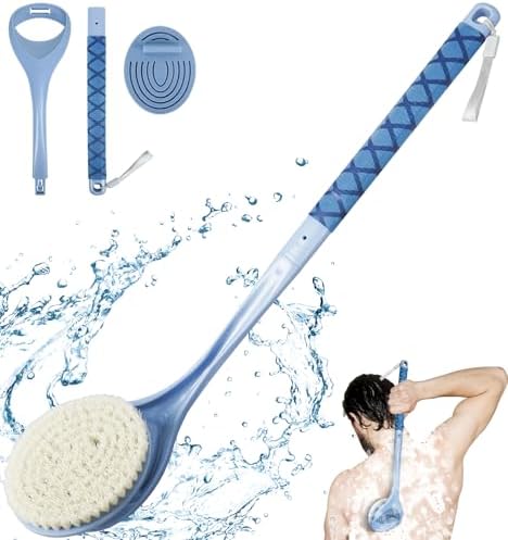 Amazon.com : Back Brush Long Handle for Shower, 20.5” Back Bath Brush ...