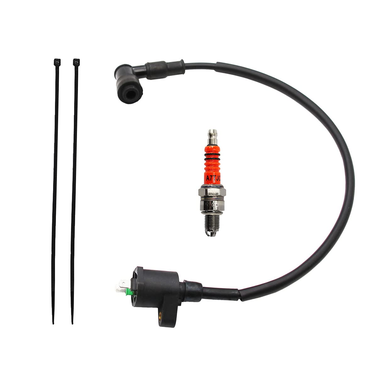 Snapklik.com : High Performance Ignition Coil & Spark Plug For GY6 ...