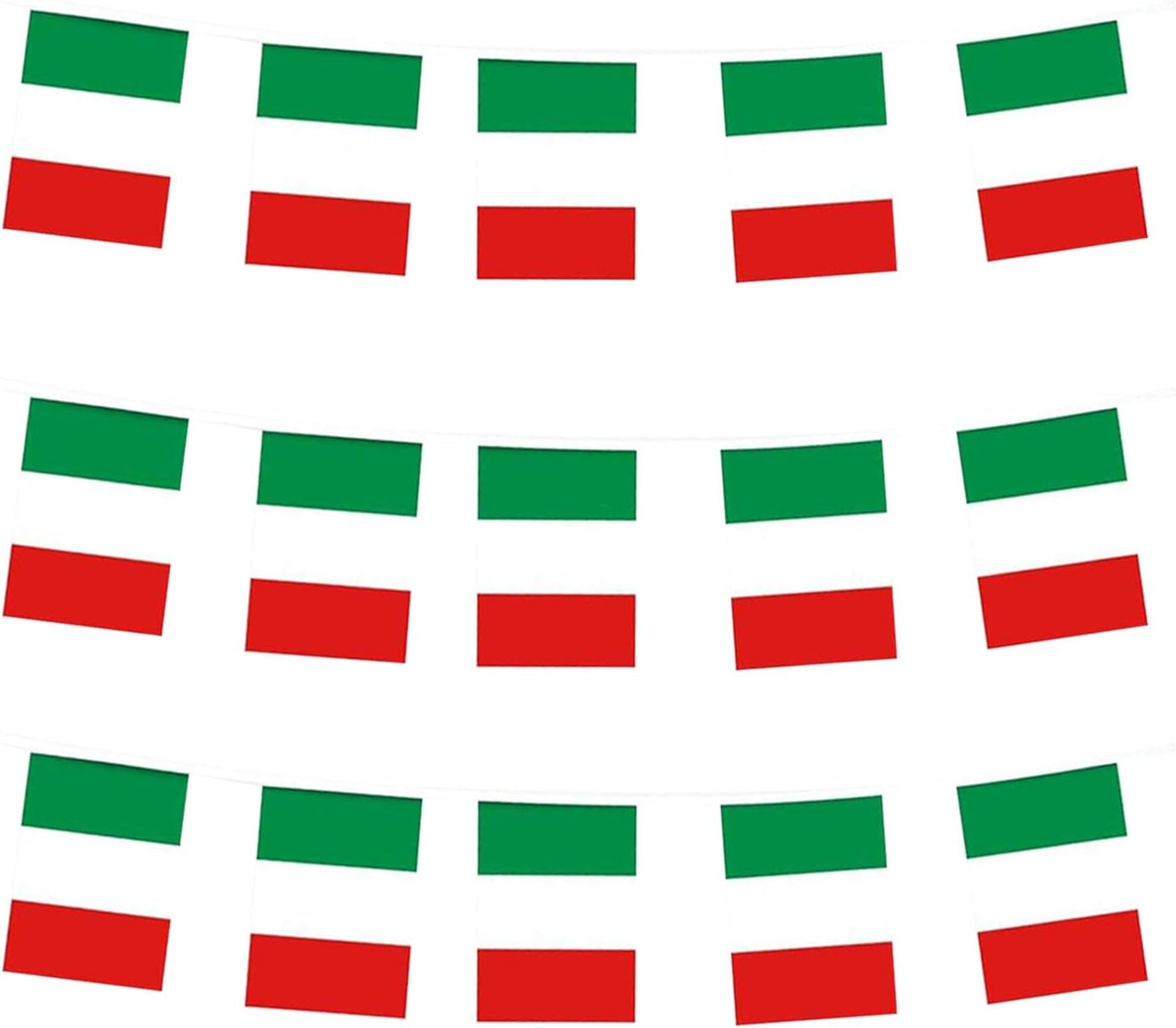 Amazon.com : Fisottey 2 Pack Italy Flags Pennant Banner Italian Small ...