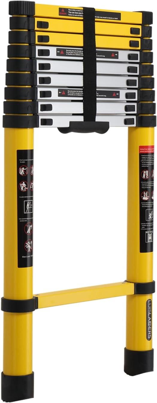 Amazon.com: Factory RV 12.5ft RV Telescoping Ladder | Lightweight ...