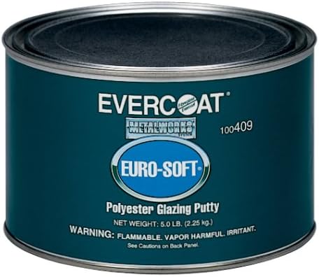Amazon.com: Fibreglass Evercoat 409 Euro-Soft Glazing Putty - 1/2 ...