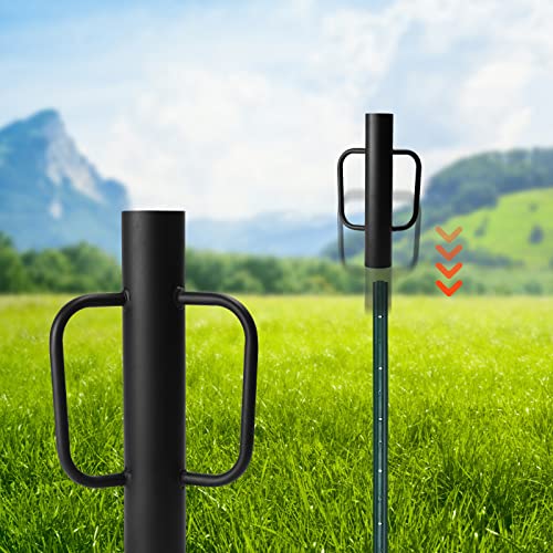 Snapklik.com : ICokin Fence Post Driver16.5 Inch T Post Driver,12LB ...