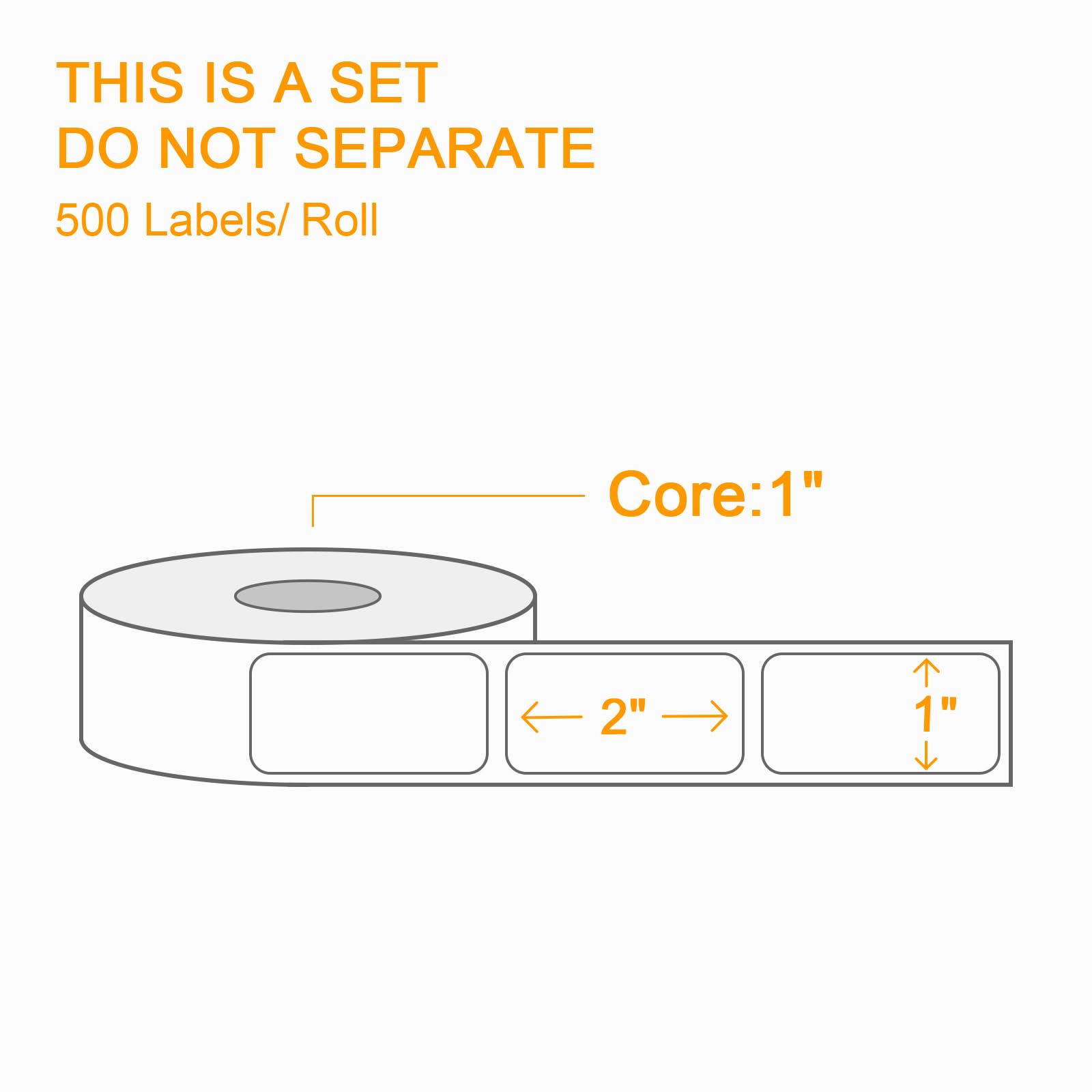 Snapklik.com : Labelebal 12 Rolls 1" X 2" Warning Label,This Is A Set ...