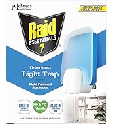Amazon.com: Raid Essentials Flying Insect Light Trap Starter Kit, 2 ...