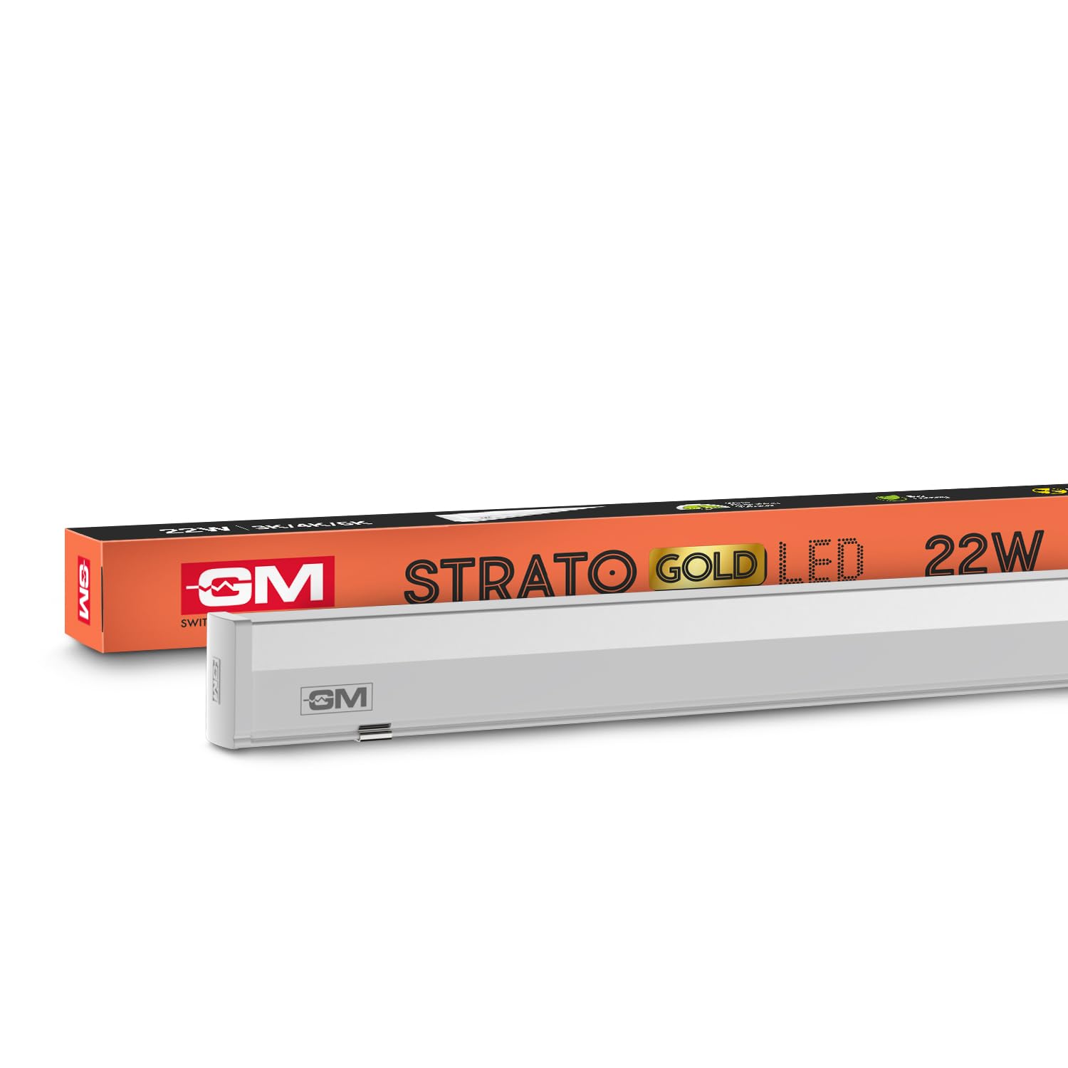 GM Strato 22 Watt LED Batten Tube Light for Home, 2200 Lumens, 6500K ...
