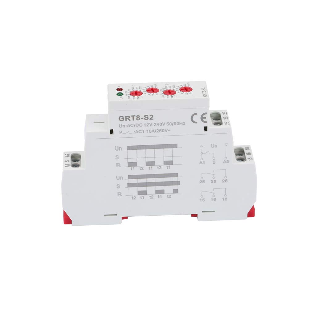 Gym Timer Asymmetric Cycle Timer, Cycle Timer Relay, GRT8-S1 Mini ...