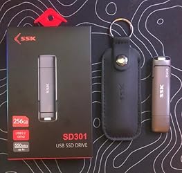 Amazon.com: SSK External USB C SSD Flash Drive 512GB, Up to 550MB/s 2 ...