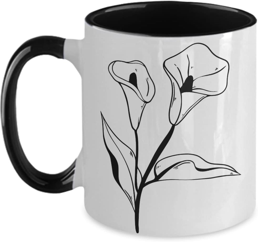 Amazon.com: Calla Lily Gifts for Women Coffee Mug with Flower Design ...