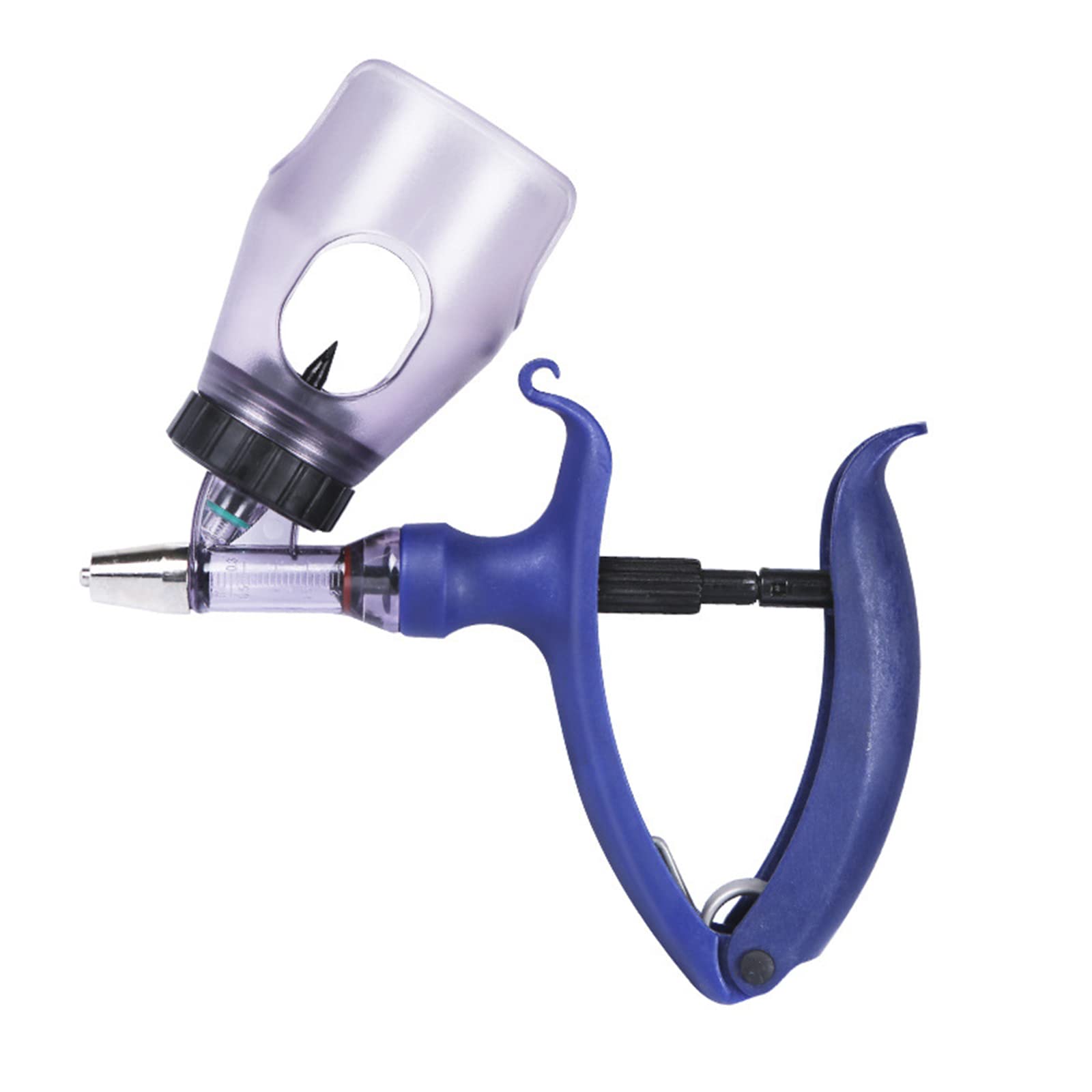 Buy Livestock Syringe, 2/5ML Adjustable Bottle Insertion Continuous ...