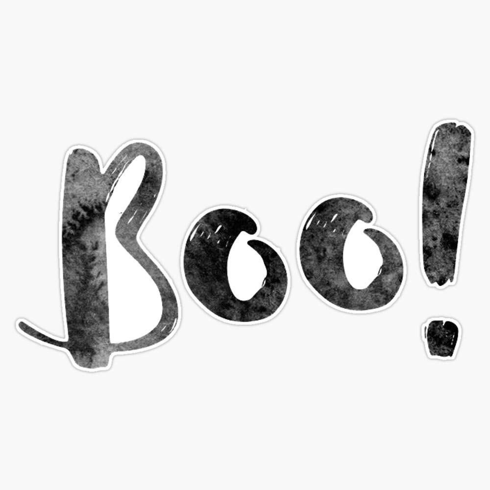 Amazon.com - Boo Sticker Outdoor Rated Vinyl Sticker Decal for Windows ...
