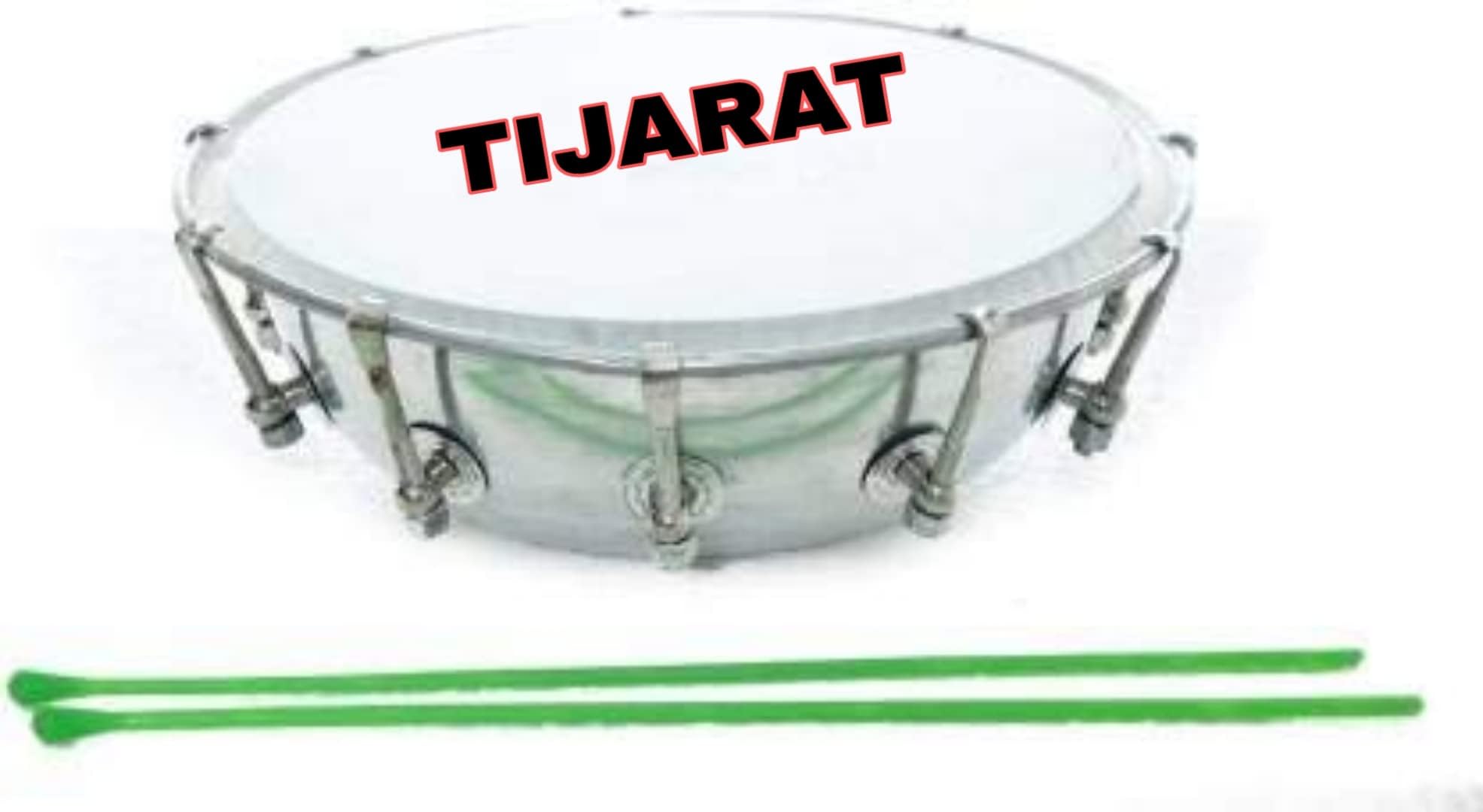 12 inch Steel Dhol Tasha Drum with Belt and Stick : Amazon.in: Musical ...