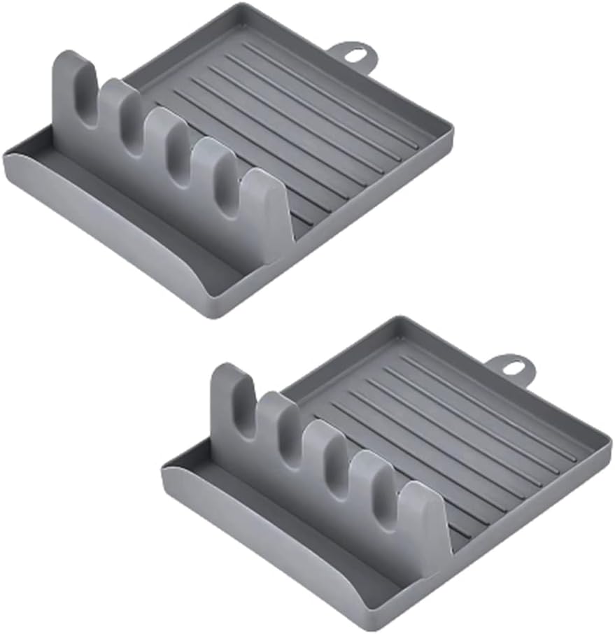 Amazon.com: TOPJINZHIONE 2 Pieces Pot Lid Racks, Kitchen Utensil Shelf ...