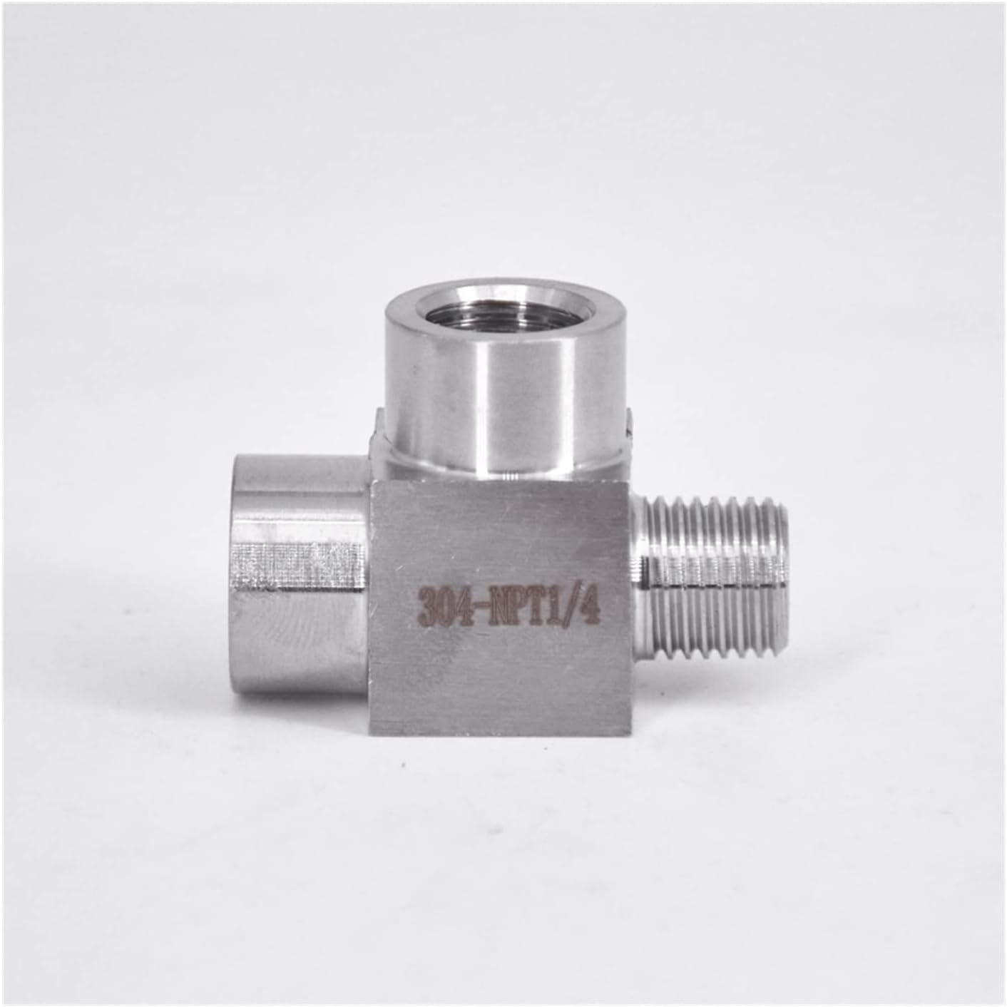 Amazon.com: Steel Tee Pipe Fittings BSP NPT Female Male Tee 3 Ways 304 ...