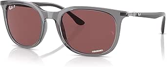 Amazon.com: Ray-Ban RB4386 6650AF 54MM Transparent Grey/Crystal Lens ...
