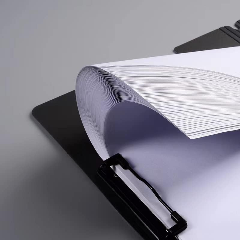 BSTMOME A4 Binder Punchless with Spring Action Clamp Strong Clips File ...