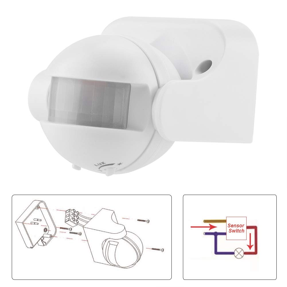 Ac 110v-240v Motion Detector Automatic Infrared Pir Sensor 220v 180 ...