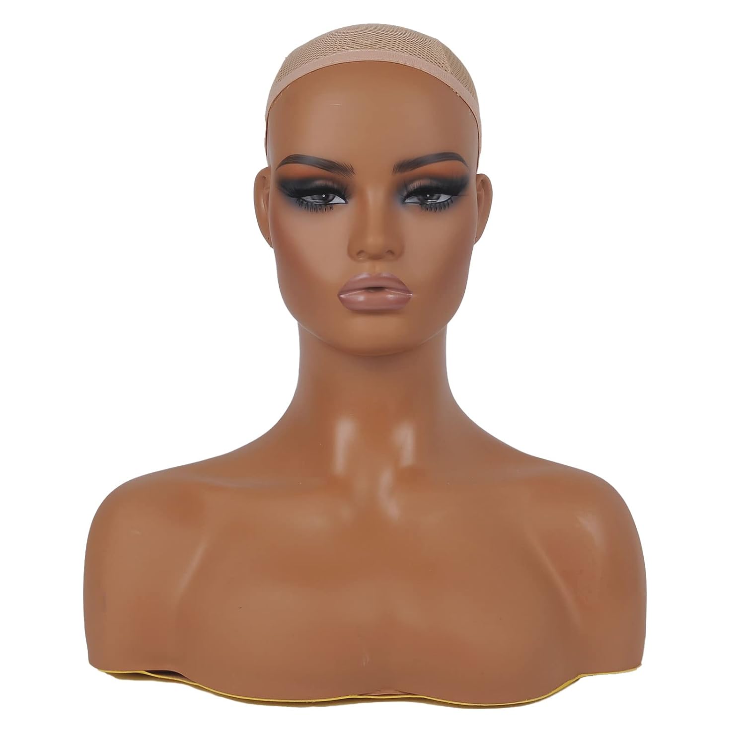 Amazon.com: JINGFA Realistic Female Mannequin Head with Shoulders for ...