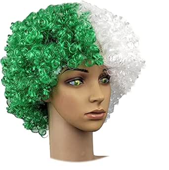 Wig for 2022 World Cup Qatar FIFA Football Soccer Fans National Flag ...