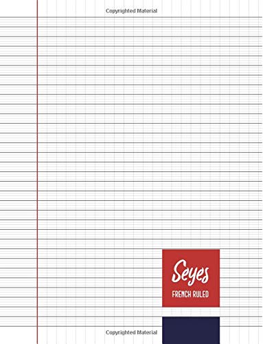 Seyes French Ruled Notebook - Journal - 8.5" x 11" - White Paper: To ...