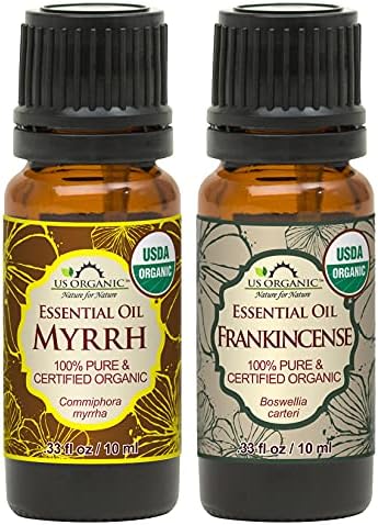 Amazon.com: Organic Frankincense Oil & Myrrh Essential Oil Roll On, 100 ...