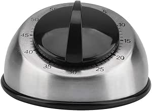 Wind Up Kitchen Timer, 60 Minutes Stainless Steel Kitchen Timer ...
