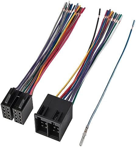 Amazon.com: NuIth 16 Pin Male & Female Stereo Wire Harness Adapter Fit ...