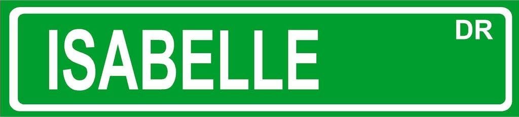 Amazon.com: Isabelle Green Aluminum Street Sign 4"x18" Great Décor for ...