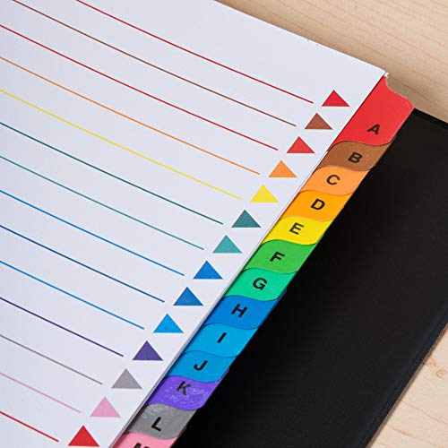Snapklik.com : 1InTheOffice Alphabetical Dividers For 3 Ring Binders