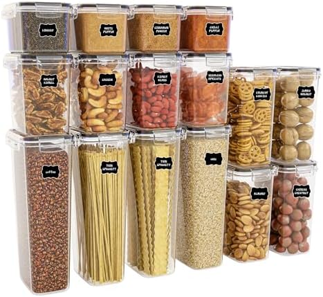 Amazon.com: Snapware Airtight 2-Pack (22.8 Cup) Cereal Dispenser ...