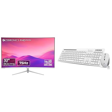 ZEBRONICS AC32FHD LED Curved 75Hz 80Cm (32") (81.28 Cm) 1920x1080 ...
