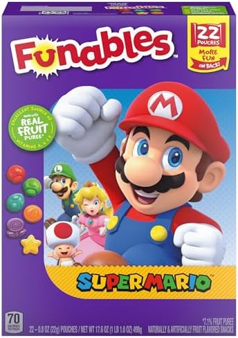 Amazon.com: Funables Fruity Snacks, Super Mario, Assorted Fruit ...