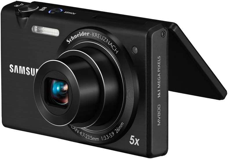 Samsung MV800 Digital Camera - Black (16MP, 5x Optical Zoom) 3.0 inch ...