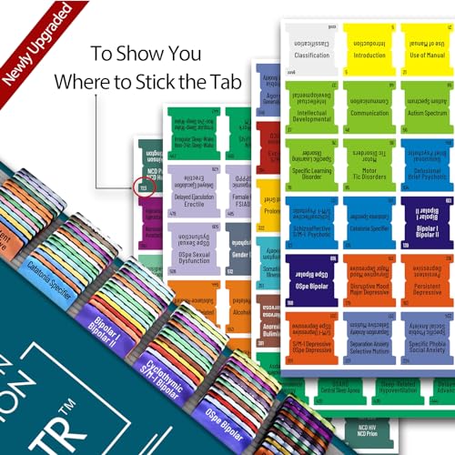 Snapklik.com : Index Tabs For DSM-5-TR 2022, Color-Coded And Laminated ...